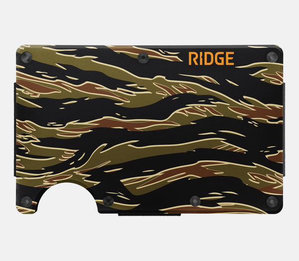 Ridge Wallet - Tiger Stripe | CAMO MEETS YOUR TECH SYSTEM - Ridge CA